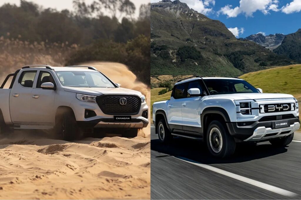 Top Chinese Car Brands Compares the Changan Hunter REEV and BYD Shark 6 ...